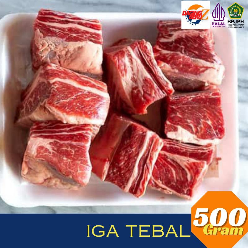 Jual Iga Sapi Tebal 500gr Halal Frozen Import Aust | Shopee Indonesia