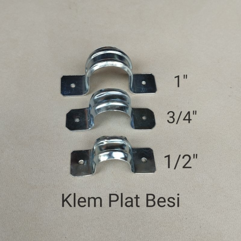 Jual Klem Plat Besi Klem Omega 1/2"-3/4"-1" inch | Shopee Indonesia