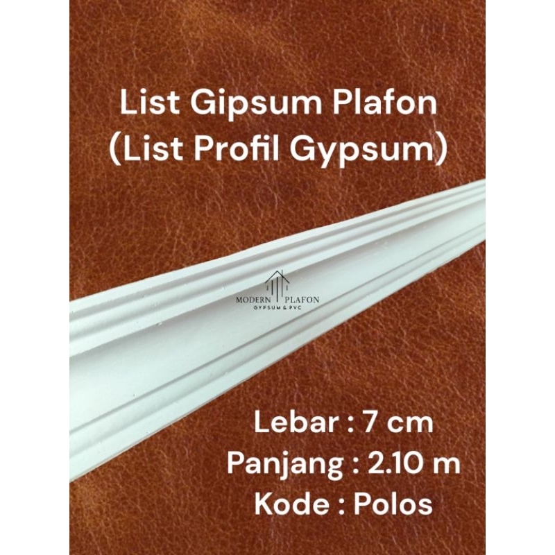 Jual Lis profil gipsum plafon motif polos minimalis 7 cm / list gypsum ...