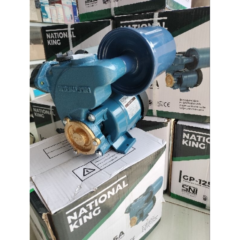 Jual pompa air sumur dangkal national king gp 125A buat kedalaman 9 meter sudah otomatis ...