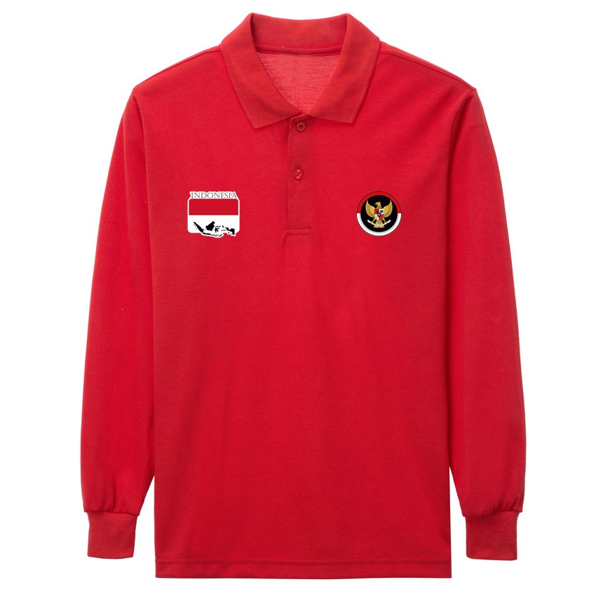 Jual Kaos Polo Merah Putih Logo Garuda / Kaos Kerah HUT Kemerdekaan RI ...