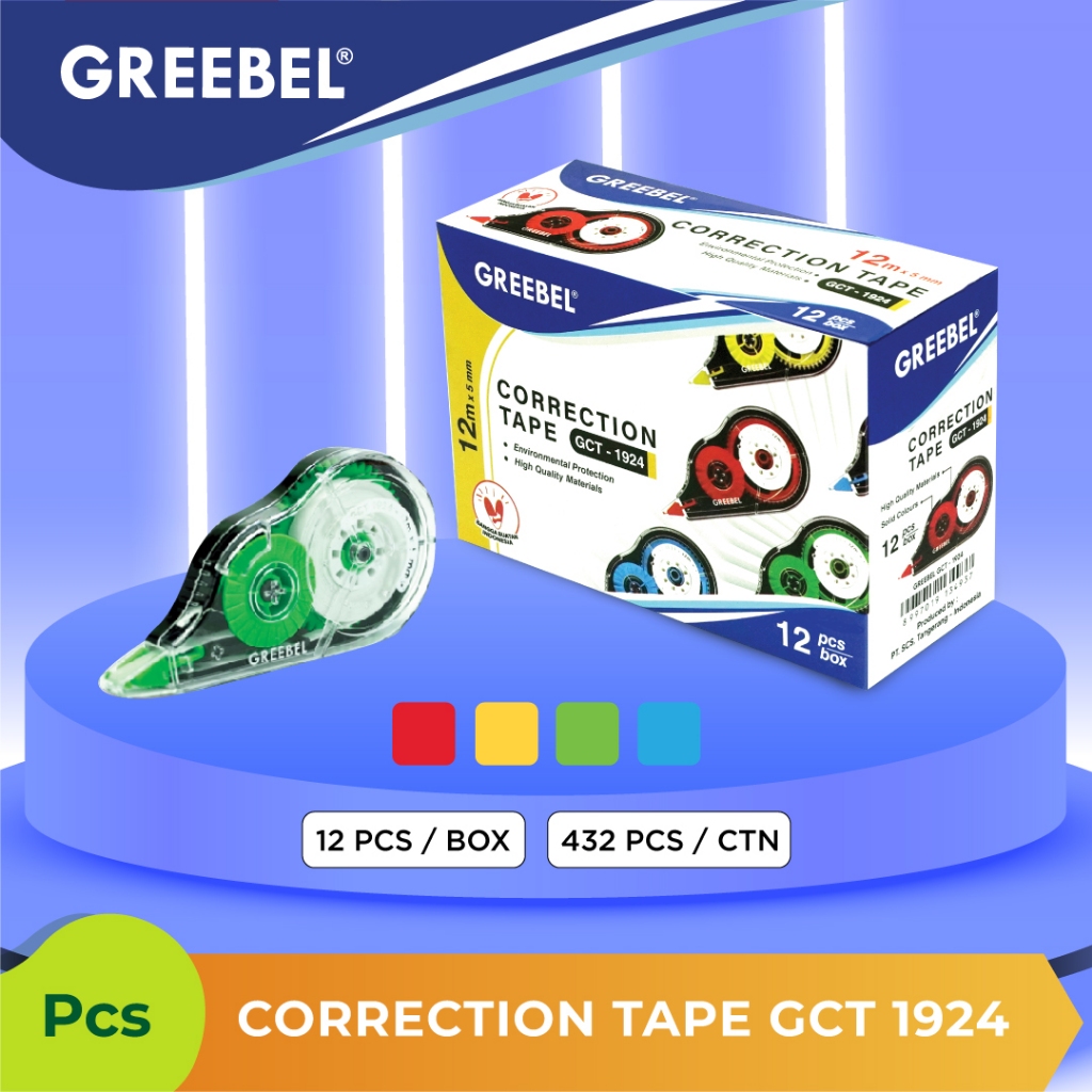 Jual CORECTION TAPE 12mm / TIPE X KERTAS GREEBEL | Shopee Indonesia