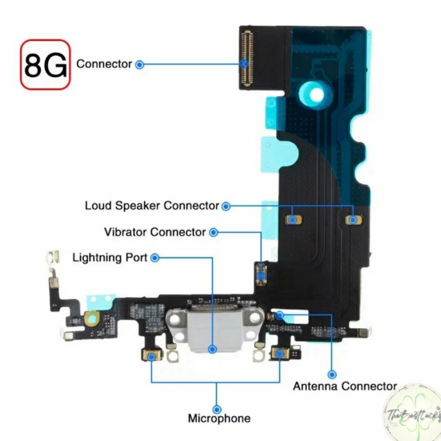 Jual PAPAN CAS IP 8 8G FLEXIBLE CON TC KONEKTOR CHARGER IP 8 8G ...