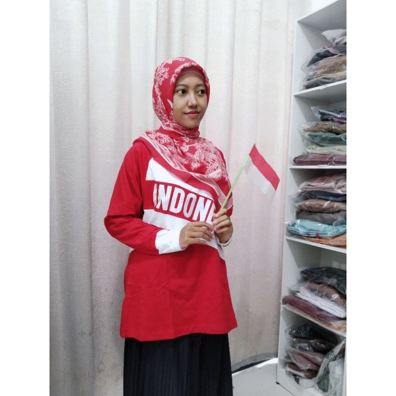 Jual Kemerdekaan Series/Kaos merah putih/Jilbab merah putih | Shopee ...