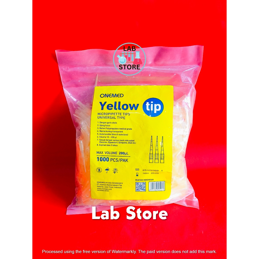 Jual Yellow tip 200 ul Isi 100 / Yellowtip isi 100pcs Onemed | Shopee ...