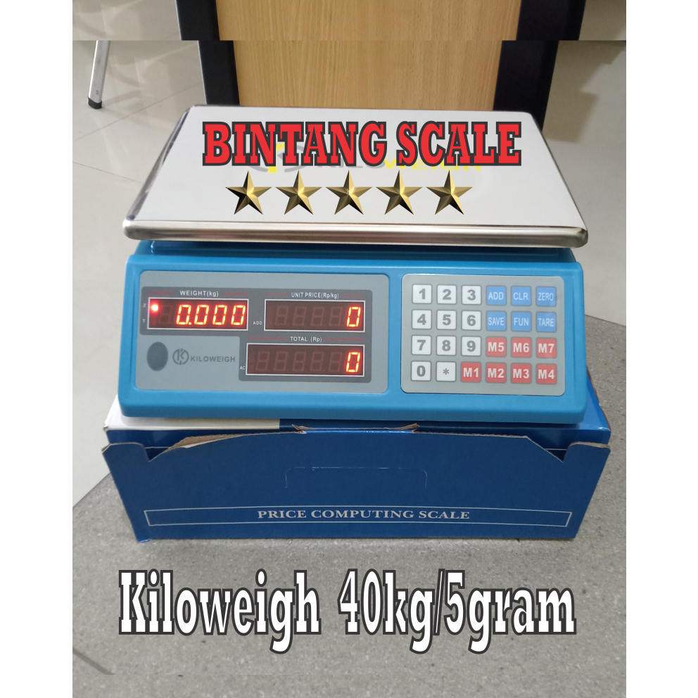 Jual Timbangan digital meja 40kg/Timbangan meja laundry/timbangan buah ...