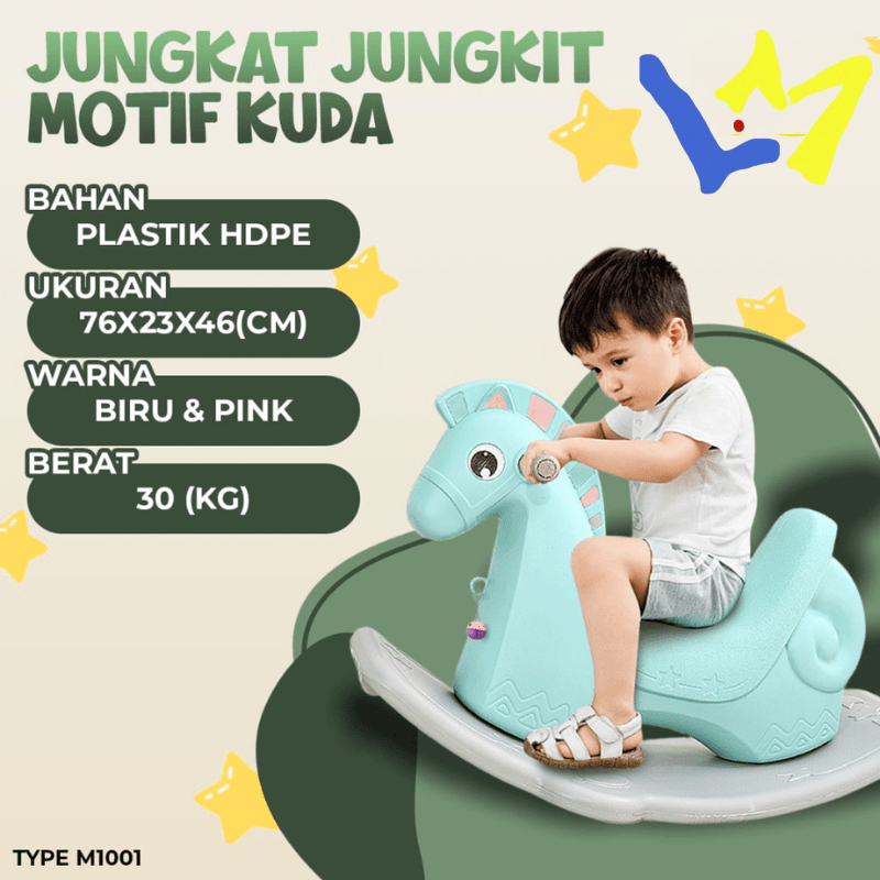Jual L.Mofficial Mainan Anak Kuda-Kudaan kuda poni Mainan Jungkat ...
