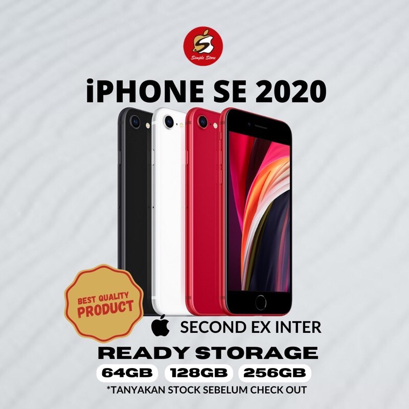 Jual iPHONE SE GEN 2 (2020) 128GB SECOND LIKE NEW BERGARANSI | Shopee Indonesia