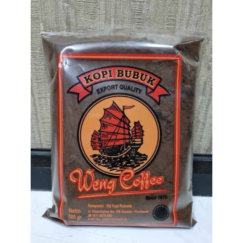 Jual Kopi bubuk weng coffee 1 bungkus 500gr | Shopee Indonesia