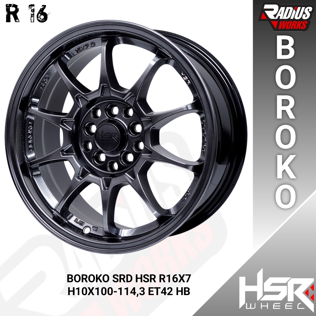 Jual Velg innova xpander sienta rush ertiga xl7 dll hsr boroko srd R16 ...