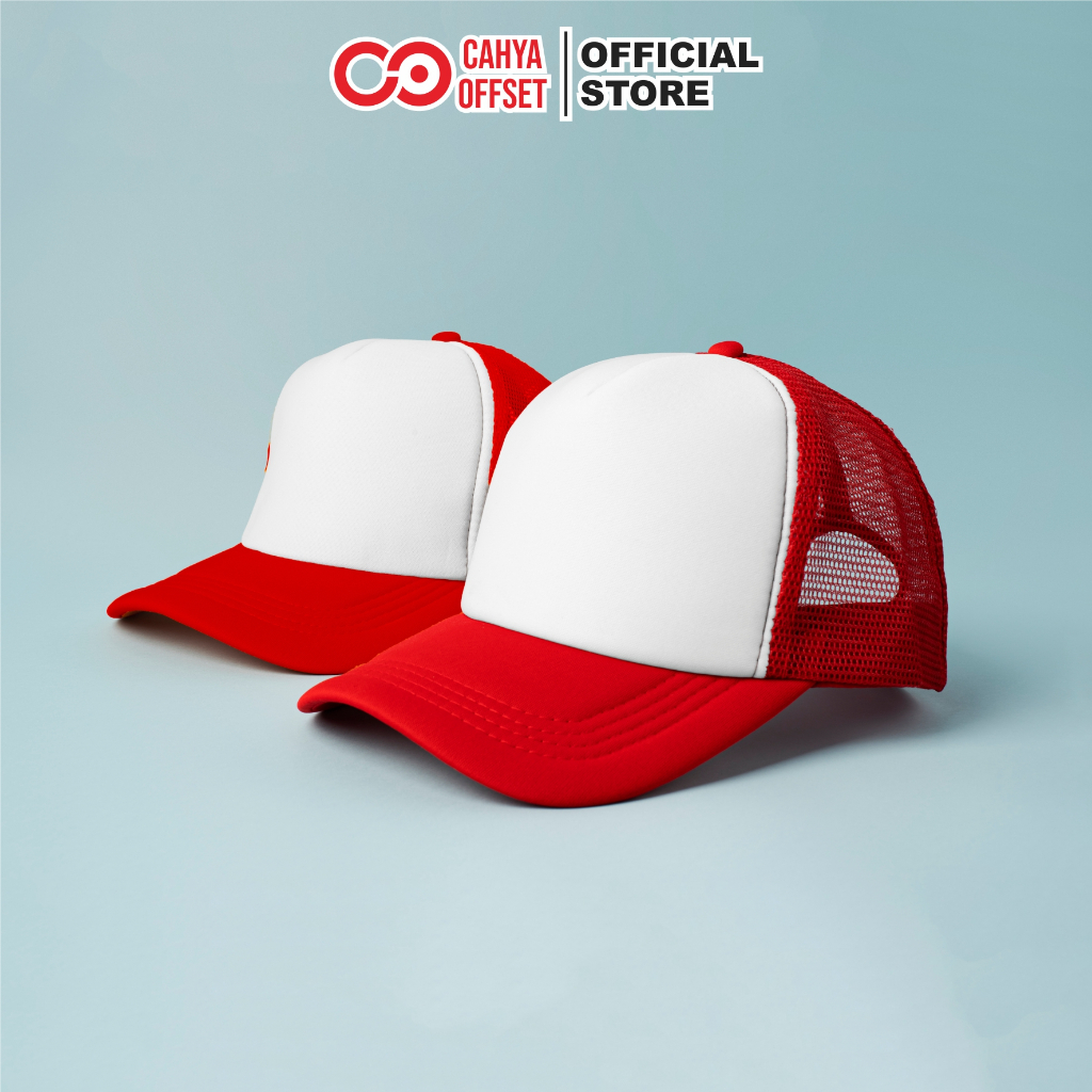 Jual 8.8 COD Topi Trucker Merah Putih Polos Topi Jaring Motif Indonesia ...