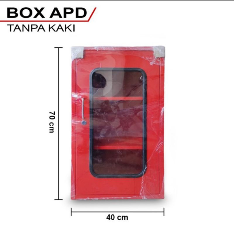 Jual box apd/fire Kabinet/Lemari safety ukuran 40x30x70 bahan plat besi ...