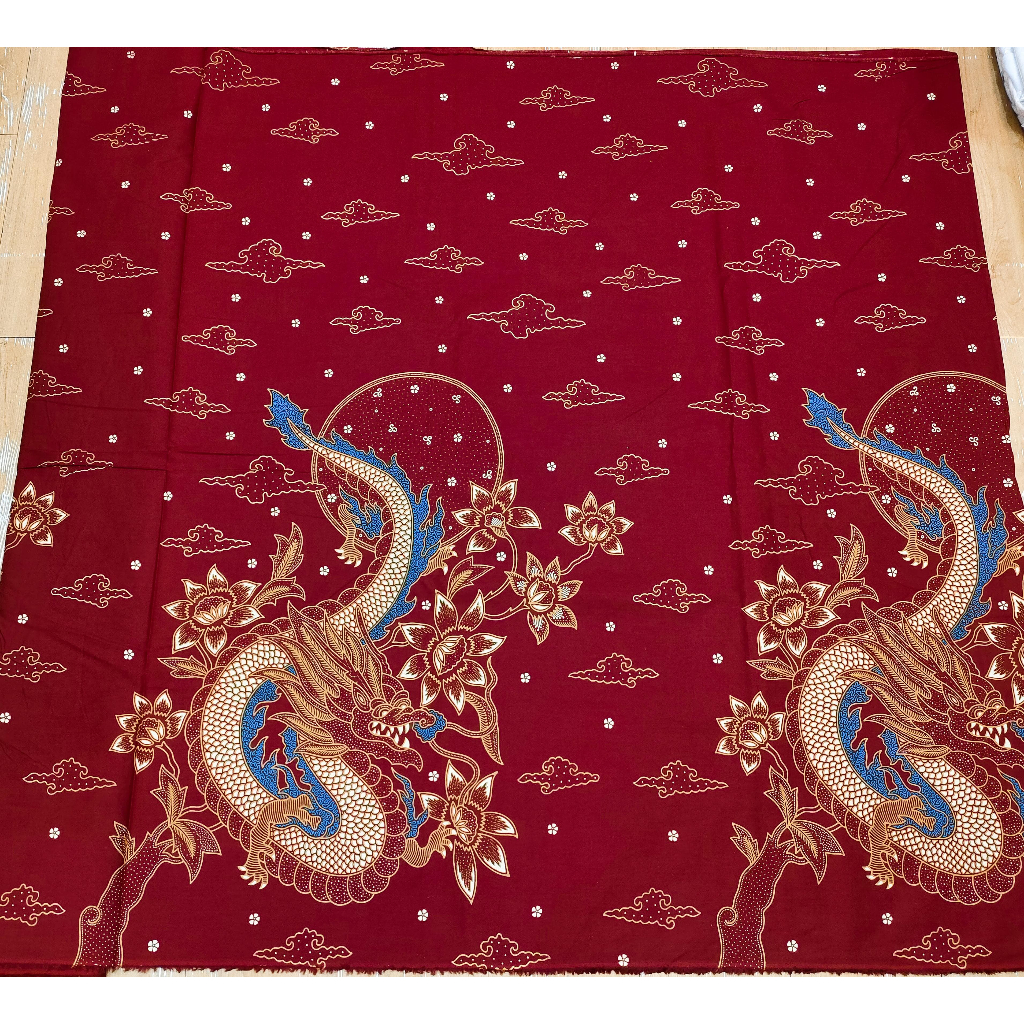 Jual Kain Batik SOLO (alusan limited stock) motif naga | Shopee Indonesia