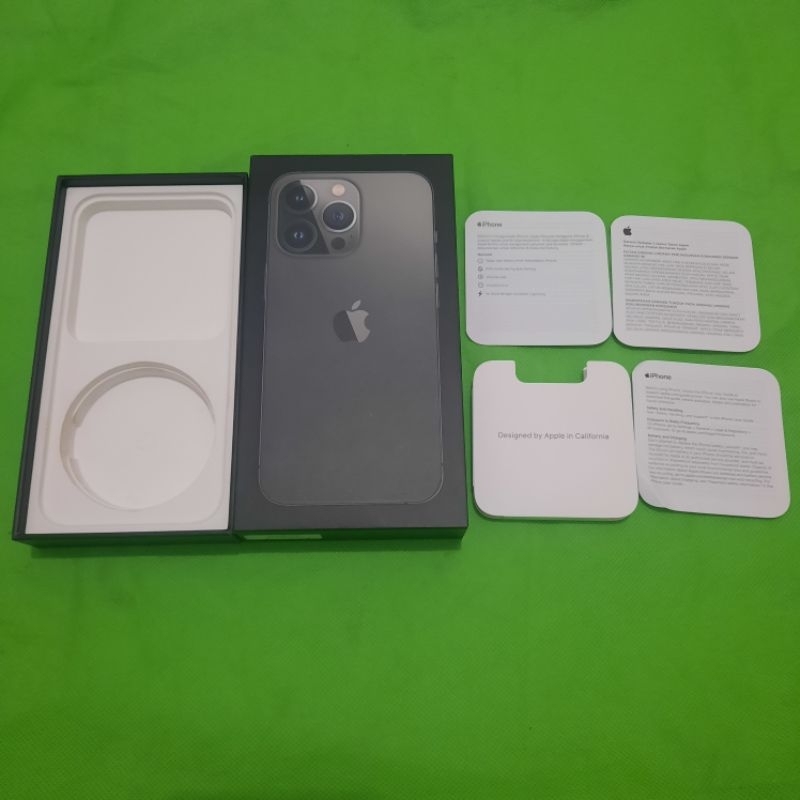 Jual dus box iphone 13 pro warna graphite original 100% copotan ibox ...