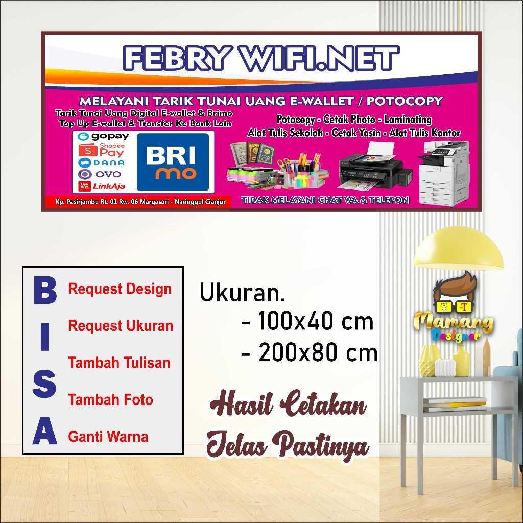 Jual Banner Spanduk MMT Toko Aksesoris ATK dan Fotocopy Dengan Design ...