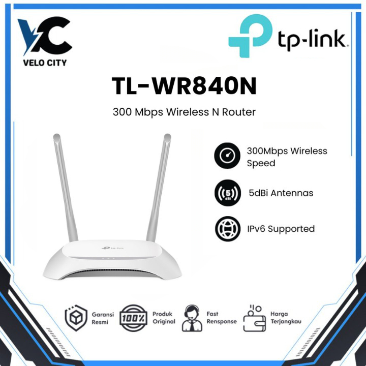 Jual TP Link WR840N 300Mbps Wireless N Router TP-Link TPLink TL-WR840N ...