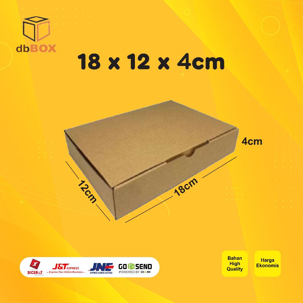 Jual Kardus 18x12x4 cm | Box Die Cut & Easy Usage | Box Pizza ...