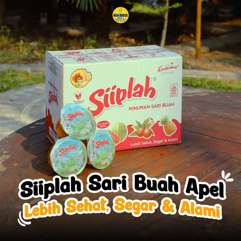 Jual sari apel malang siiplah 120ml isi 32 / SIIPLAH Minuman Sari Buah ...