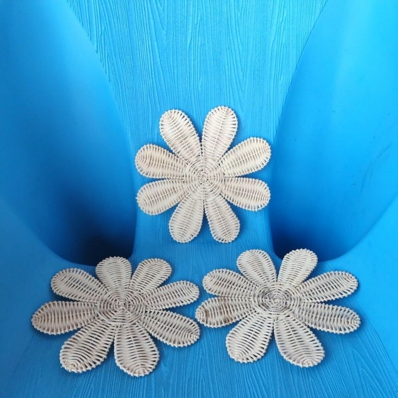 Jual bunga rotan hiasan dinding segi 8 rattan wall decor | Shopee Indonesia