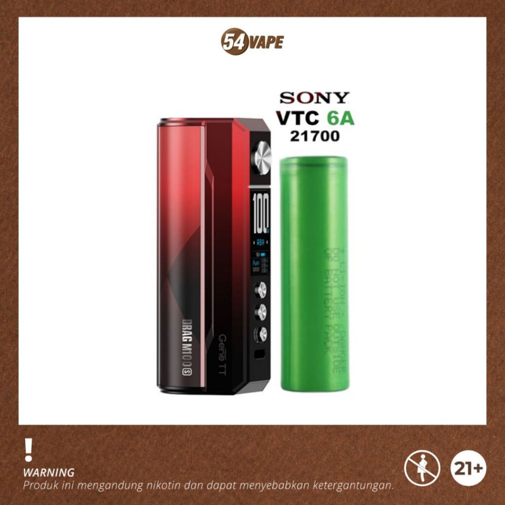 Jual Voopoo Drag M100S Mod + VTC 6A 21700 4000mAh | Shopee Indonesia