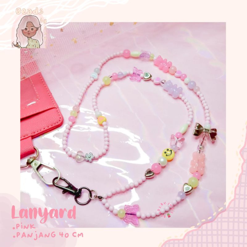 Jual lanyard manik manik || lanyard kerja manik | Shopee Indonesia