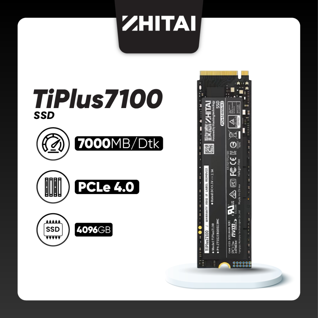 Jual ZHITAI SSD TiPlus7100 4096GB M.2 notebook desktop SSD m2 solid state drive ssd m.2 nvme ...