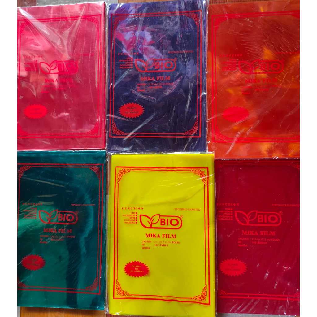 Jual Cover Plastik Mika Jilid F4 (1 Pak isi 100 lbr) | Shopee Indonesia