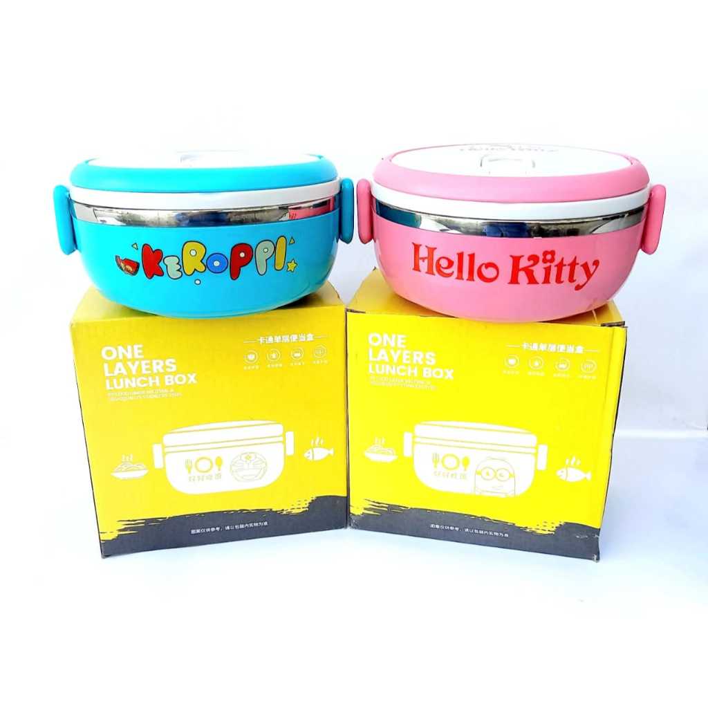 Jual One Layer Lunch Box / Rantang Stainless 1 Susun / Lunch Box Tempat ...