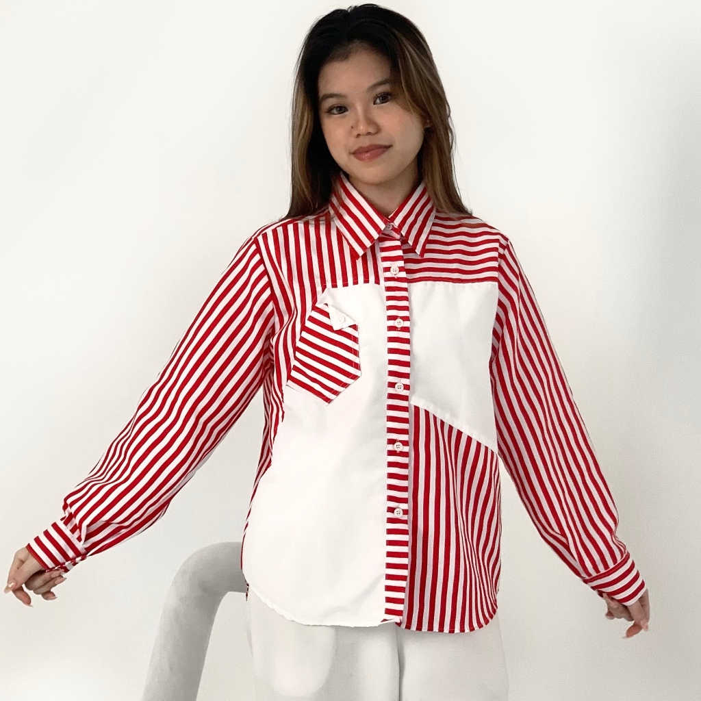 Jual UCME STUDIO - Kemeja Wanita Merah Putih 17 Agustus Edisi ...
