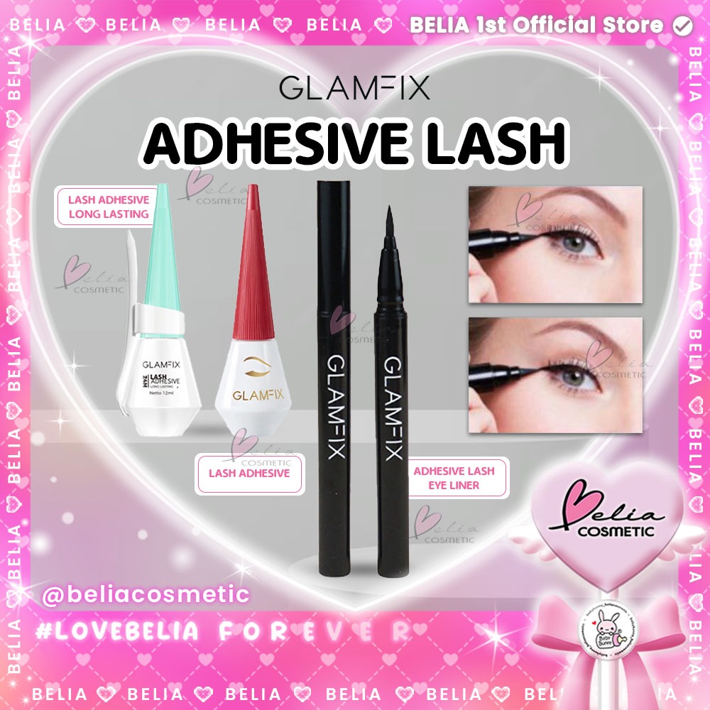 Jual BELIA GLAMFIX Adhesive Lash Series | Lem Bulu Mata 2in1 bisa untuk ...