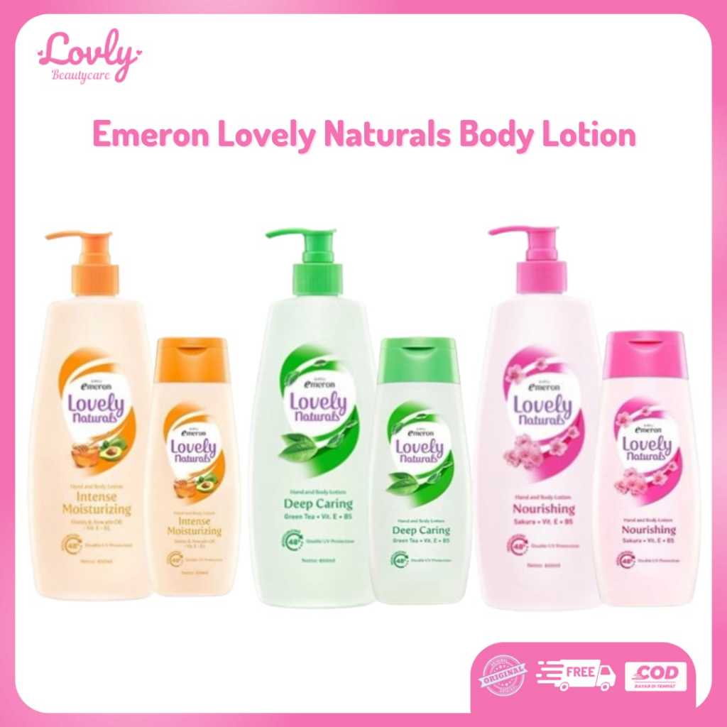 Jual Emeron Lovely Naturals Body Lotion 200ml & 400ml | Shopee Indonesia