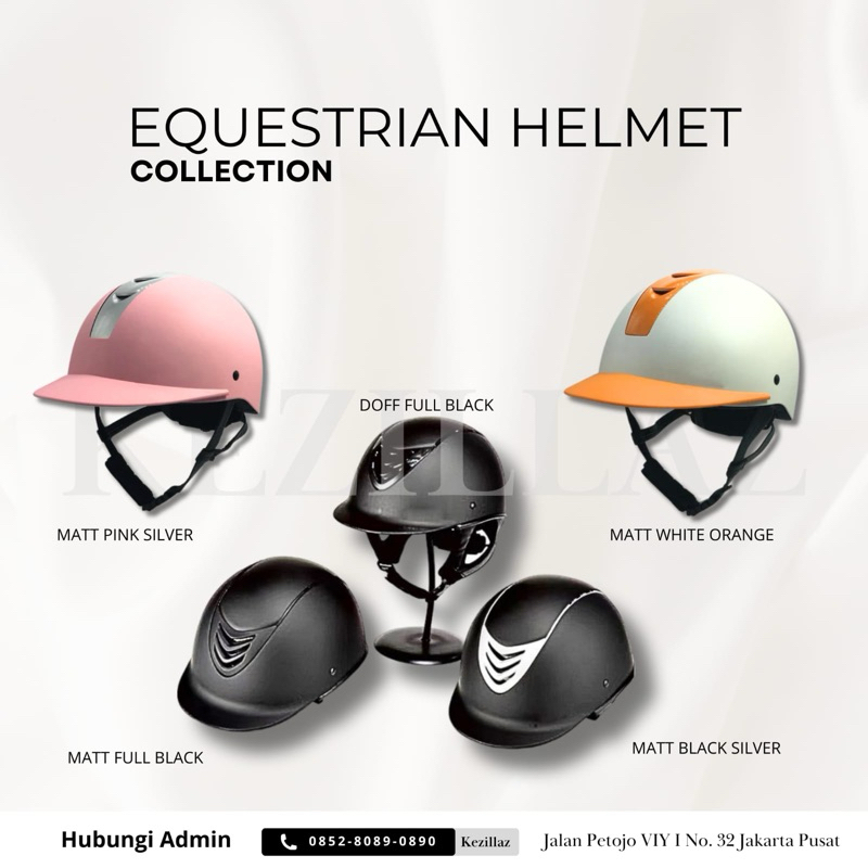 Jual Helm Berkuda Equestrian Zk Kezillaz | Shopee Indonesia