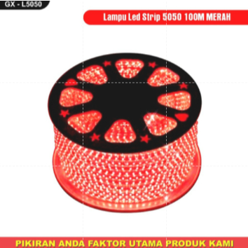 Jual LAMPU SELANG LED STRIP 5050 6MM 220V 100 METER MERAH L5050 LAMPU SELANG LED STRIP | Shopee ...