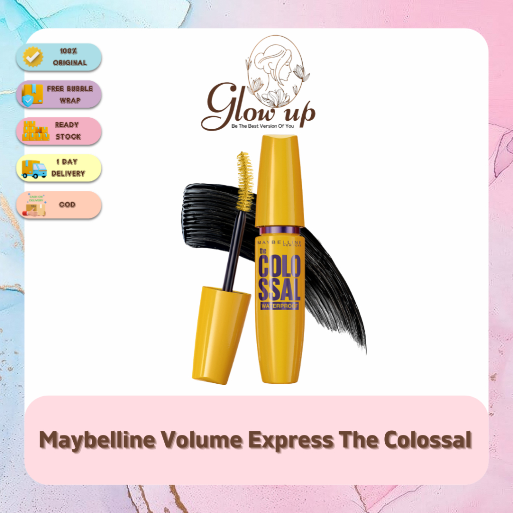 Jual Maybelline Volume Express The Colossal Waterproof Mascara Make up ...
