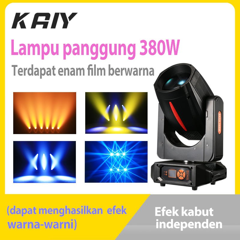 Jual 380w DMX Moving Head Beam Light With Prism Gobo 330watt Party ...