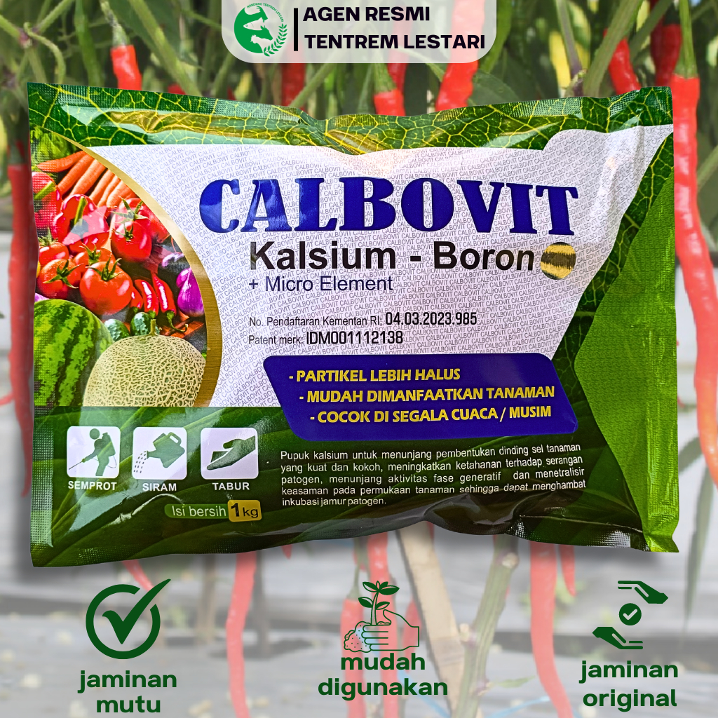Jual Calbovit 1 kg Pupuk Kalsium Boron Nutrisi Pencegah Layu Rontok ...