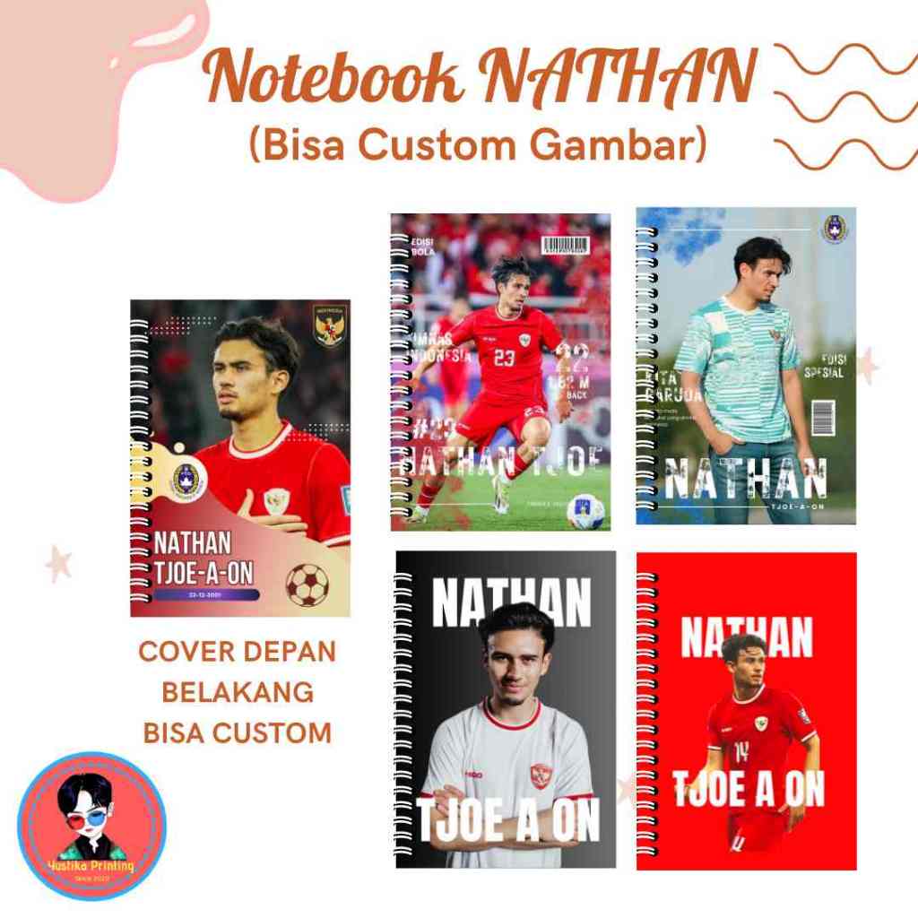 Jual Notebook Spiral Nathan Tjoe A On Timnas Indonesia - Buku Tulis ...