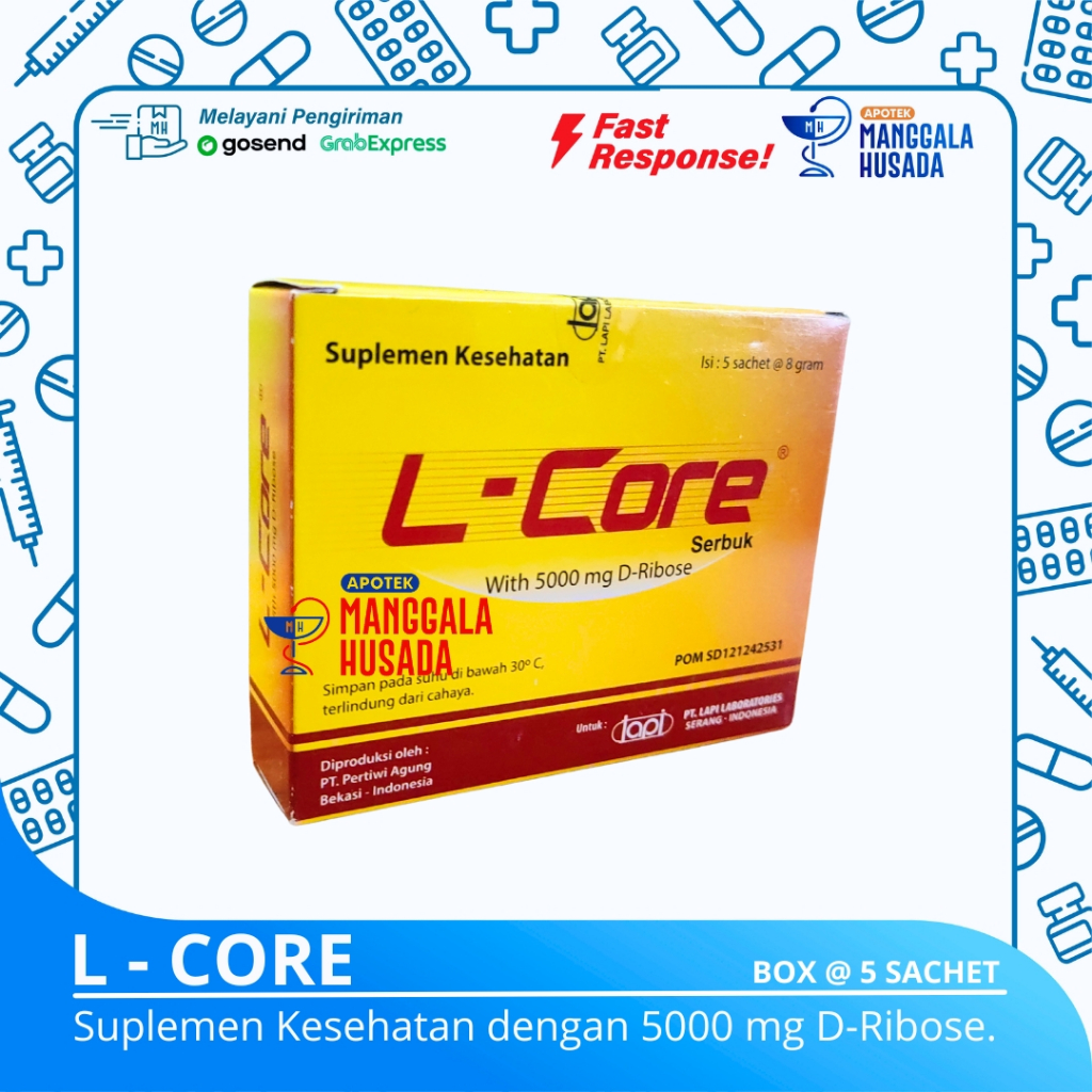 Jual L-CORE SUPLEMEN KESEHATAN PER BOX @ 5 SACHET | Shopee Indonesia