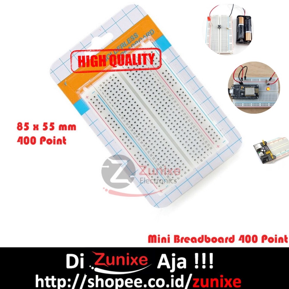Jual Mini breadboard project board 4 Tie X55mm | Shopee Indonesia
