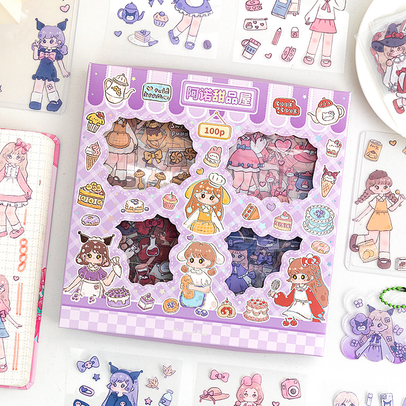 Jual (MOTIF SENMU) STICKER ANAK AESTHETIC MOTIF TERLARIS KARTUN KOREA ...