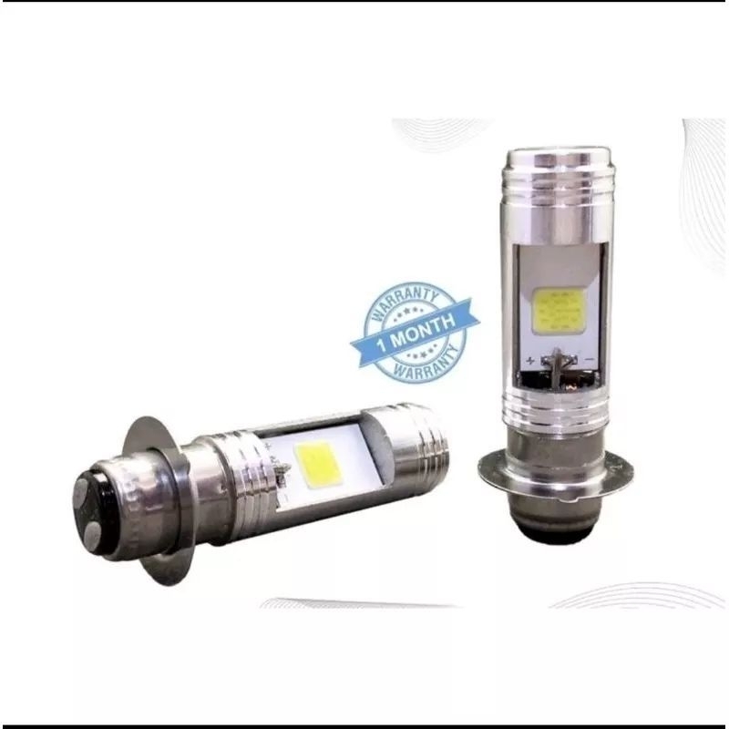 Jual Lampu LED depan H6 laser gun 2 warna putih kuning+ senja biru universal motor bebek/matic ...