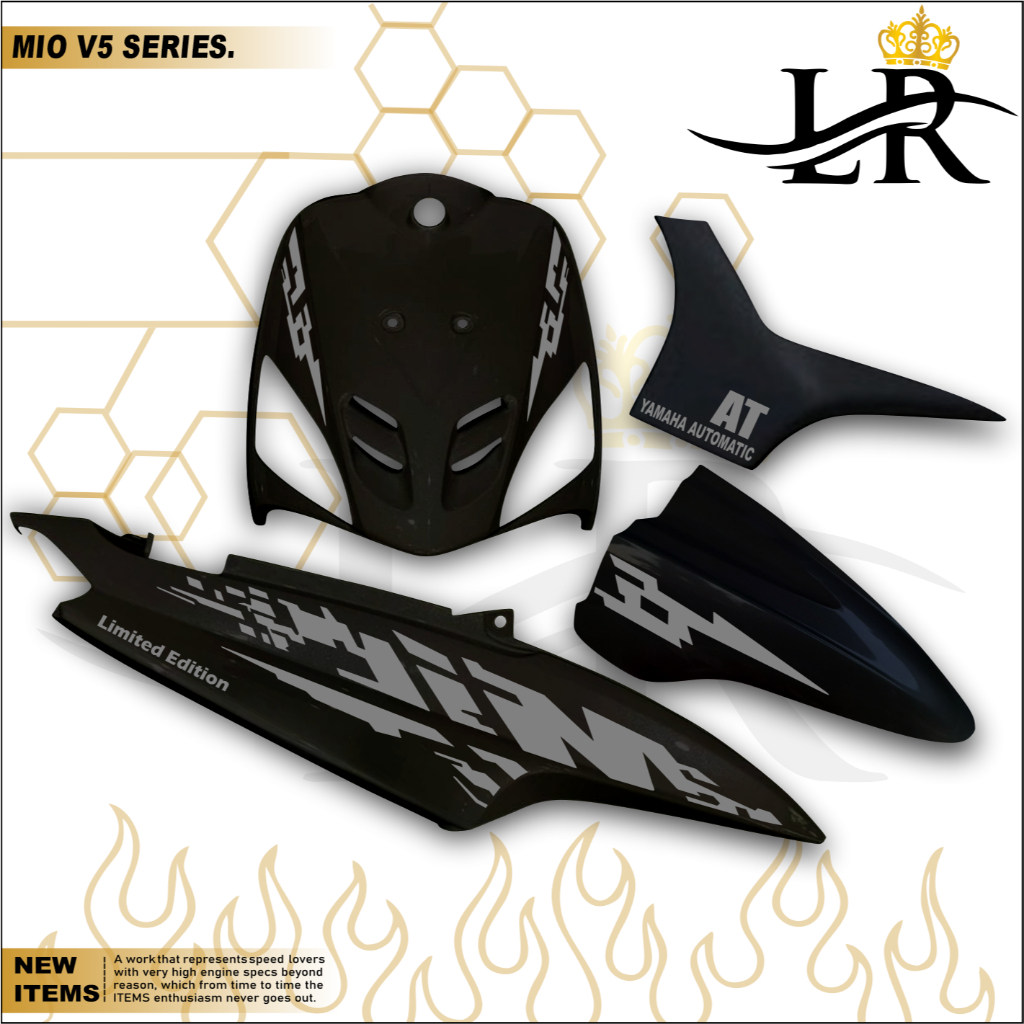 Jual V5 sticker striping variasi mio smile sporty cutting stiker mio ...