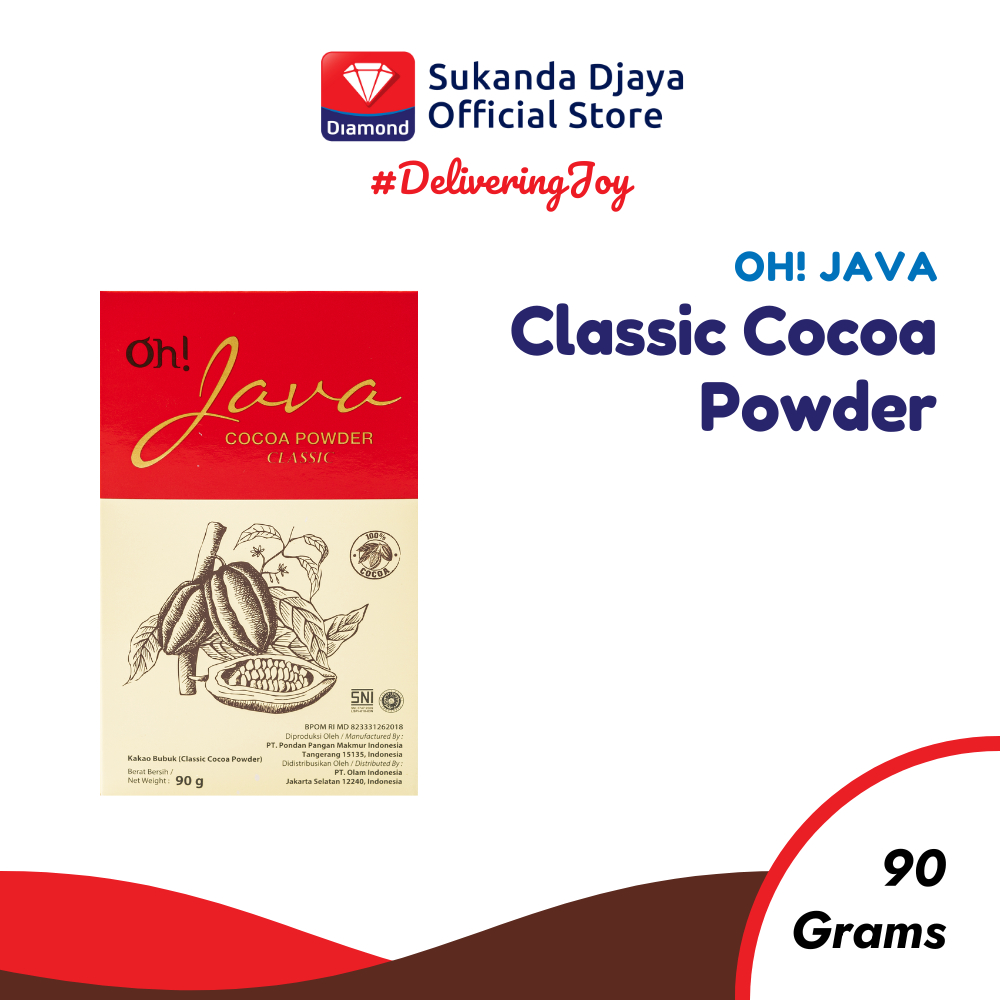Jual Oh! Java Bubuk Coklat Cocoa Powder Classic 90 Gr | Shopee Indonesia