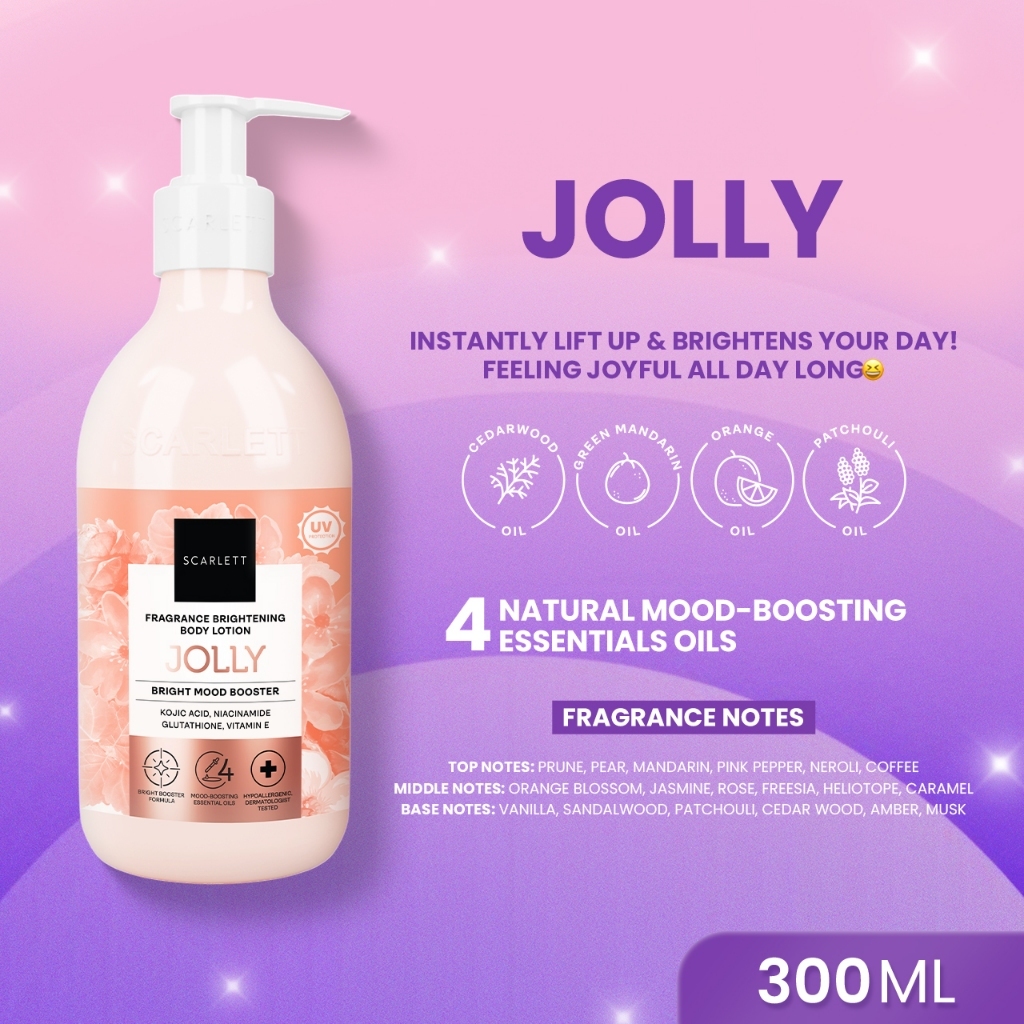 Jual SCARLETT Whitening New! Fragrance Brightening Body Lotion Bright ...