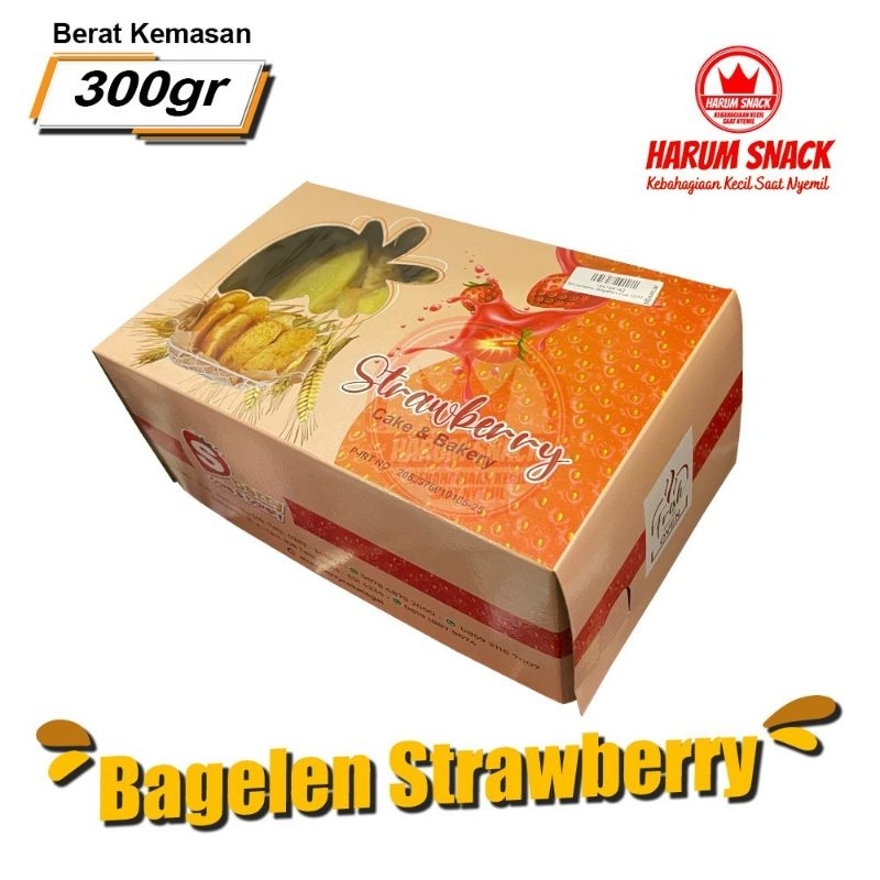 Jual BAGELEN STRAWBERRY CAKE AND BAKERY [Harum snack Official] CEMILAN ...