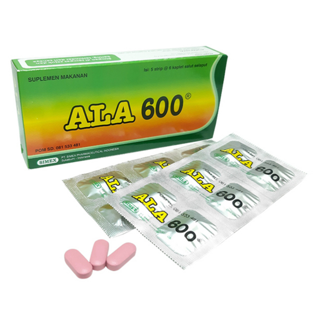 Jual Ala 600mg Box 30's Kaplet Simex - Antioksidan / Obat Diabetes ...