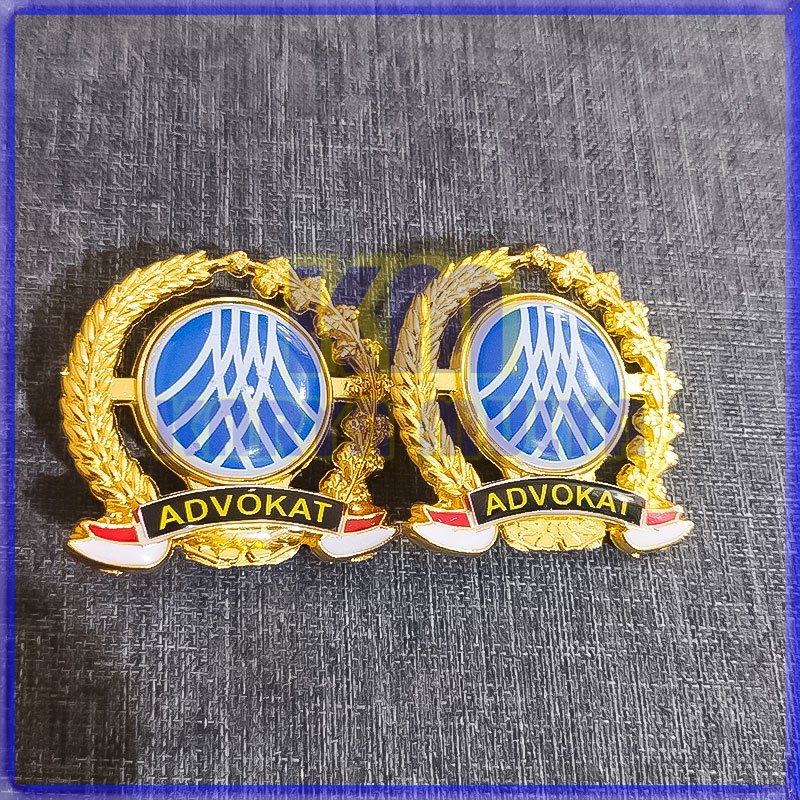 Jual Pin Bros Logo Peradi Advokat Pin Advokat Peradi Logo Biru Padi ...