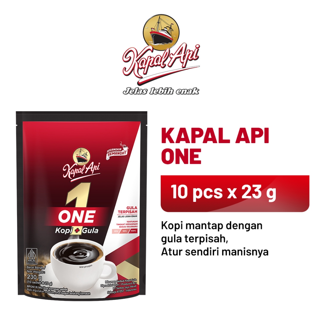 Jual KAPAL API ONE 1 Bag (10 x 23gr) | Shopee Indonesia