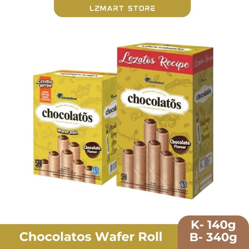 Jual Chocolatos Wafer Roll 1 Box/ Isi 24pcs kecil, isi 20pcs besar ...