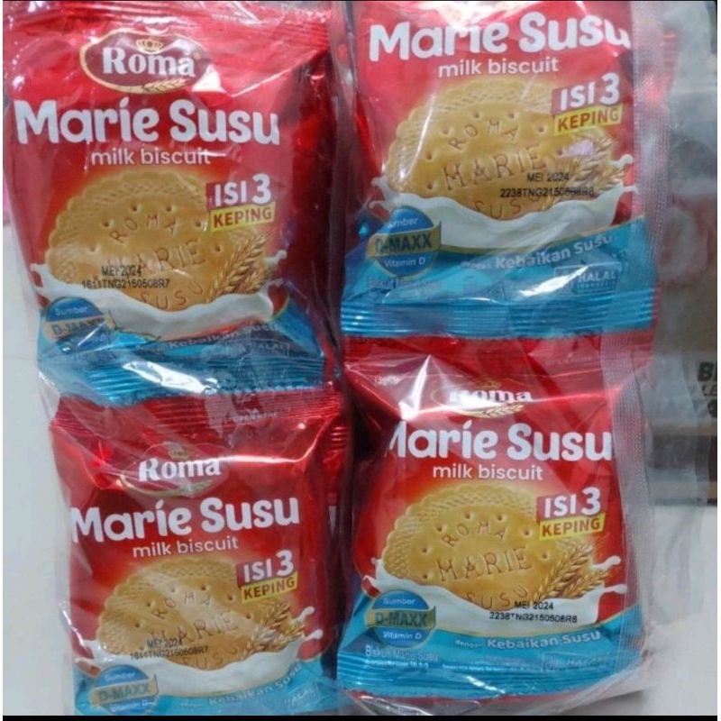 Jual Marie susu biskuit kemasan sachet 1renceng isi10 pcs | Shopee ...